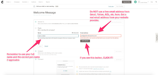 How to set up an automated welcome email with Mailchimp - Written Word ...