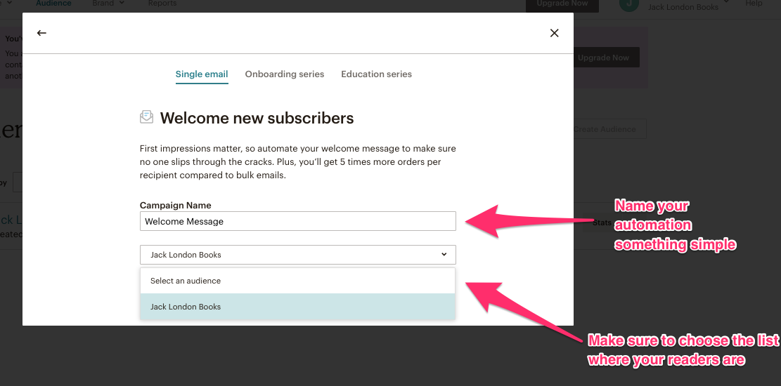 How to set up an automated welcome email with Mailchimp - Written Word ...