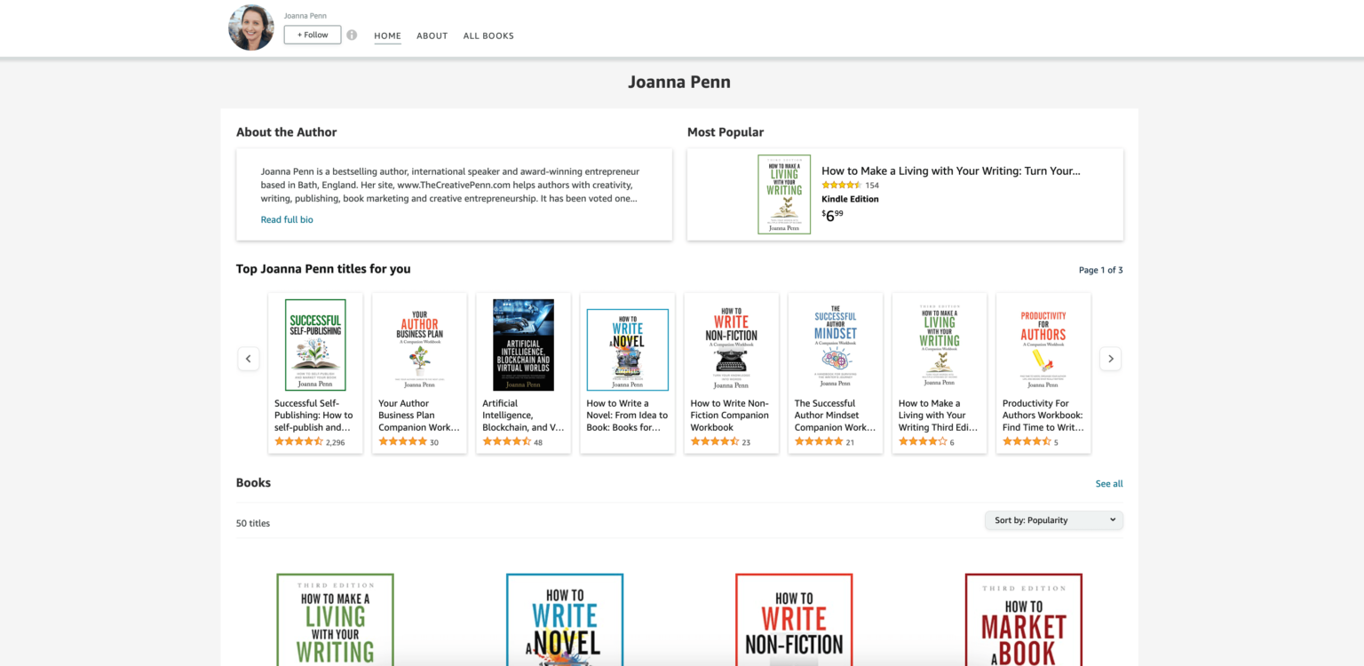 The Complete Guide to Making A Great Author Page With Amazon Author ...