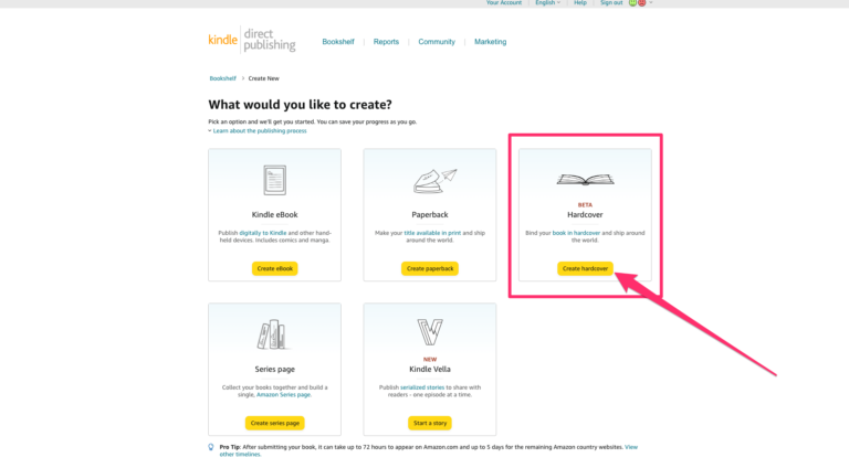 How to Publish a Hardcover Book on Amazon KDP - Written Word Media